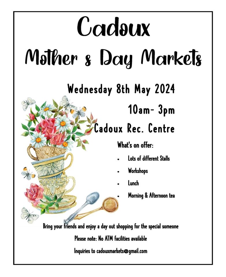 Cadoux Mothers Day Markets » Shire of Wongan-Ballidu