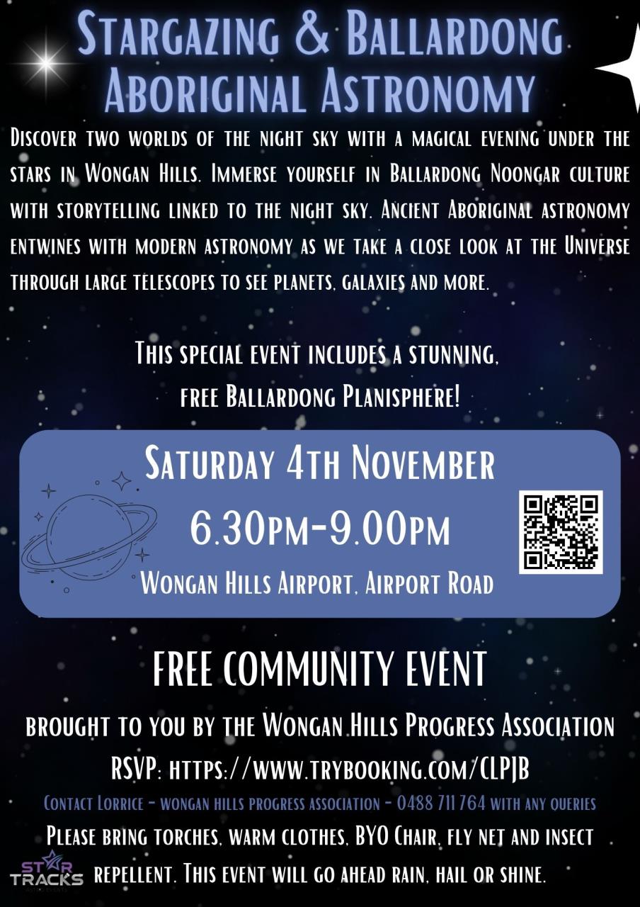 Stargazing & Ballardong Aboriginal Astronomy » Shire of Wongan-Ballidu